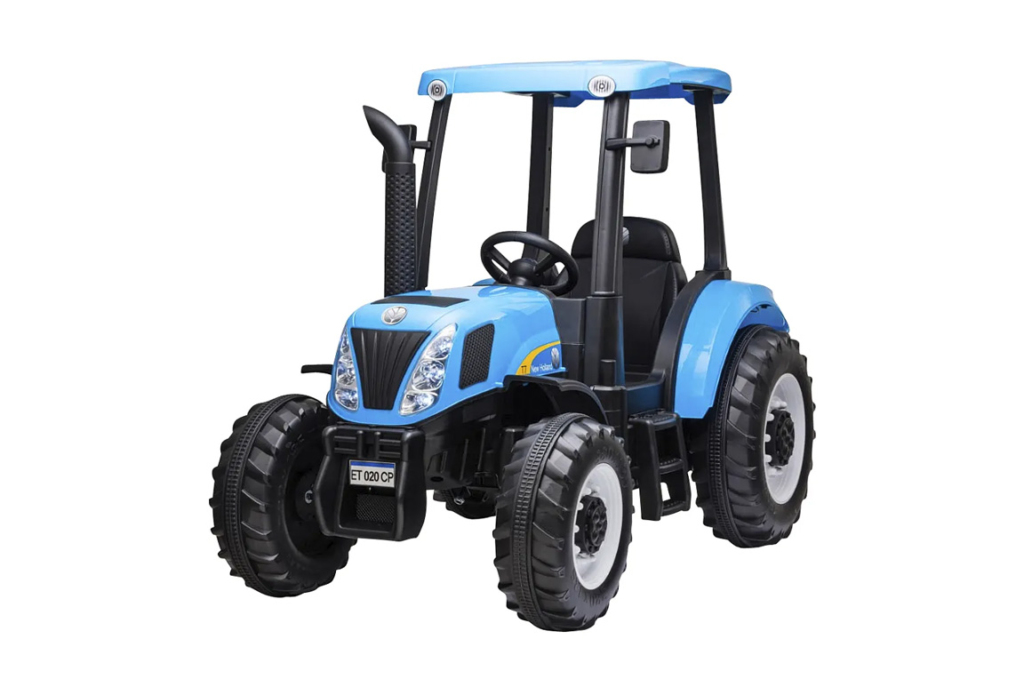 Stor og flot New Holland T7 traktor til børn, lavet på licens, 2x24V