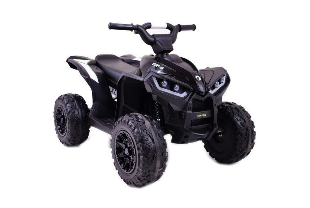 Sort XC-Sport Quad El ATV til børn fra 3-5 år - 2x12V med LED-lys