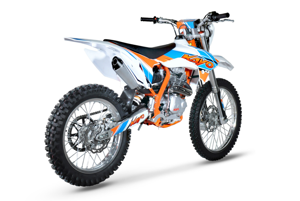Stor 250cc Kayo K2 250 Crosser med kraftig luftkølet 4-takts motor
