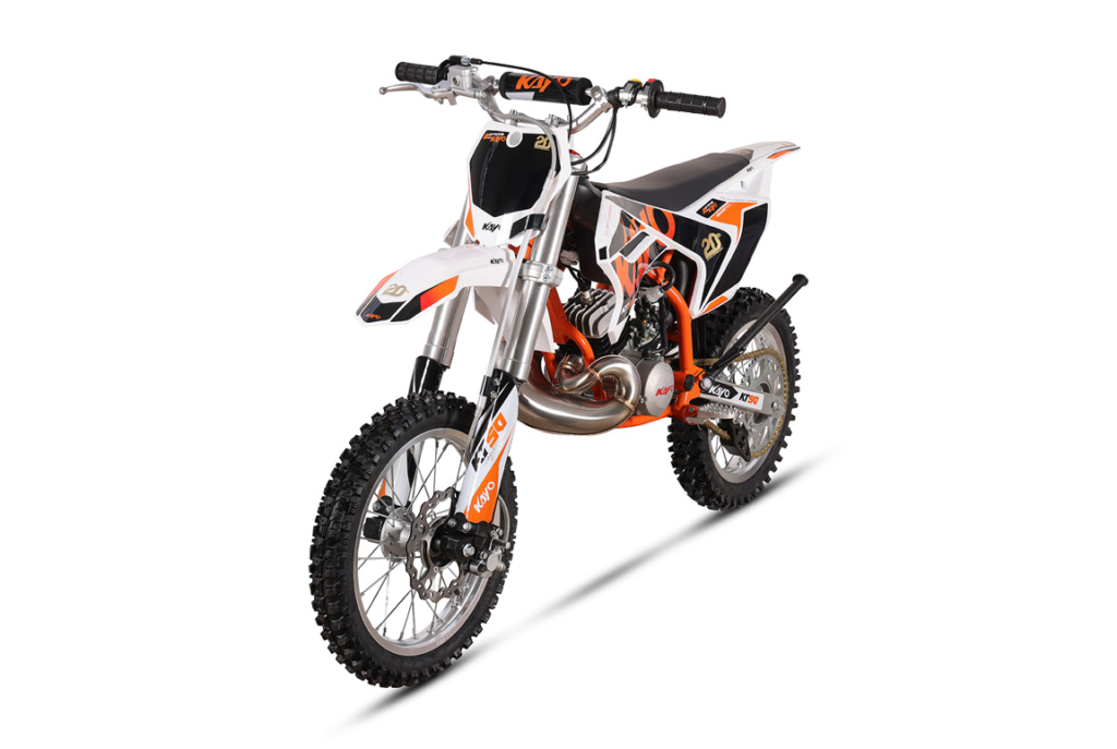 Populær 50cc Kayo KT50 2-takts Mini Crosser til børn fra 7-10 år