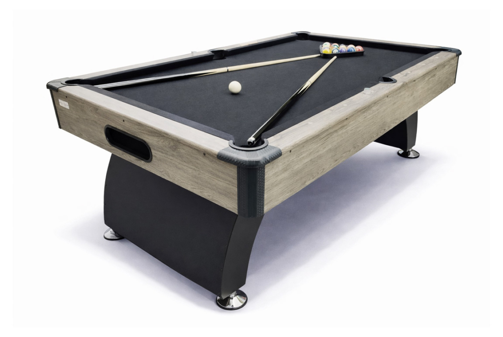 7-fods Stanlord PIEMONTE Poolbord m. tilbehør og K66-bander