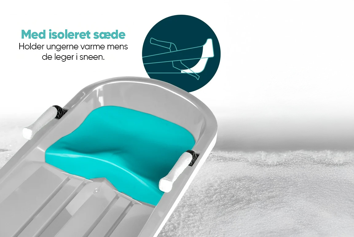 Tron Premium Bobslæde med bremser fra Gizmo Riders - Ice Blue