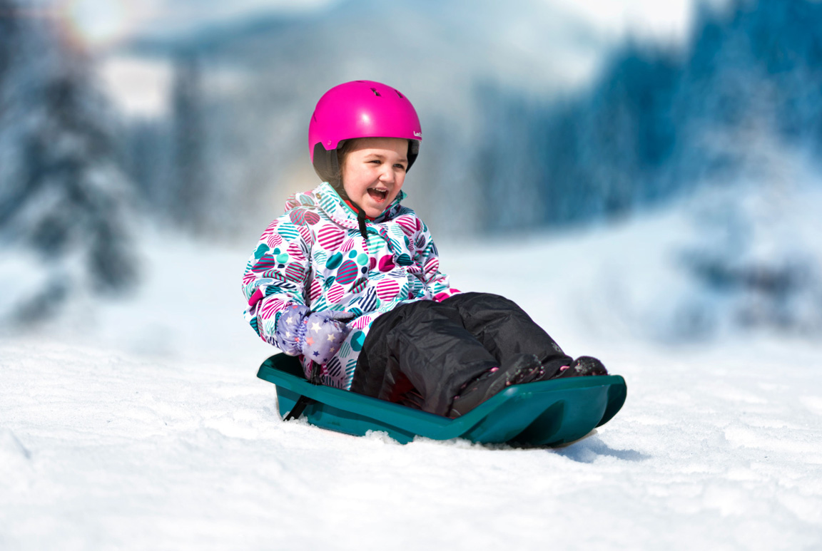 Tron Premium Bobslæde med bremser fra Gizmo Riders - Ice Blue